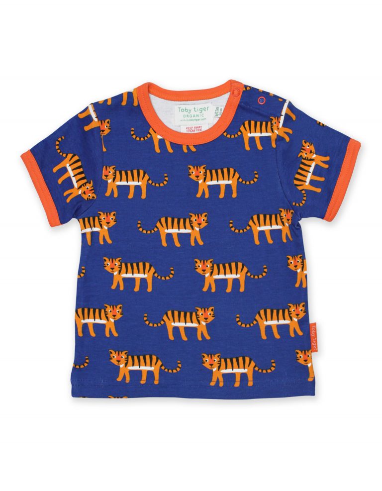 Toby Tiger Tiger Print SS T-Shirt - Eddie & Min