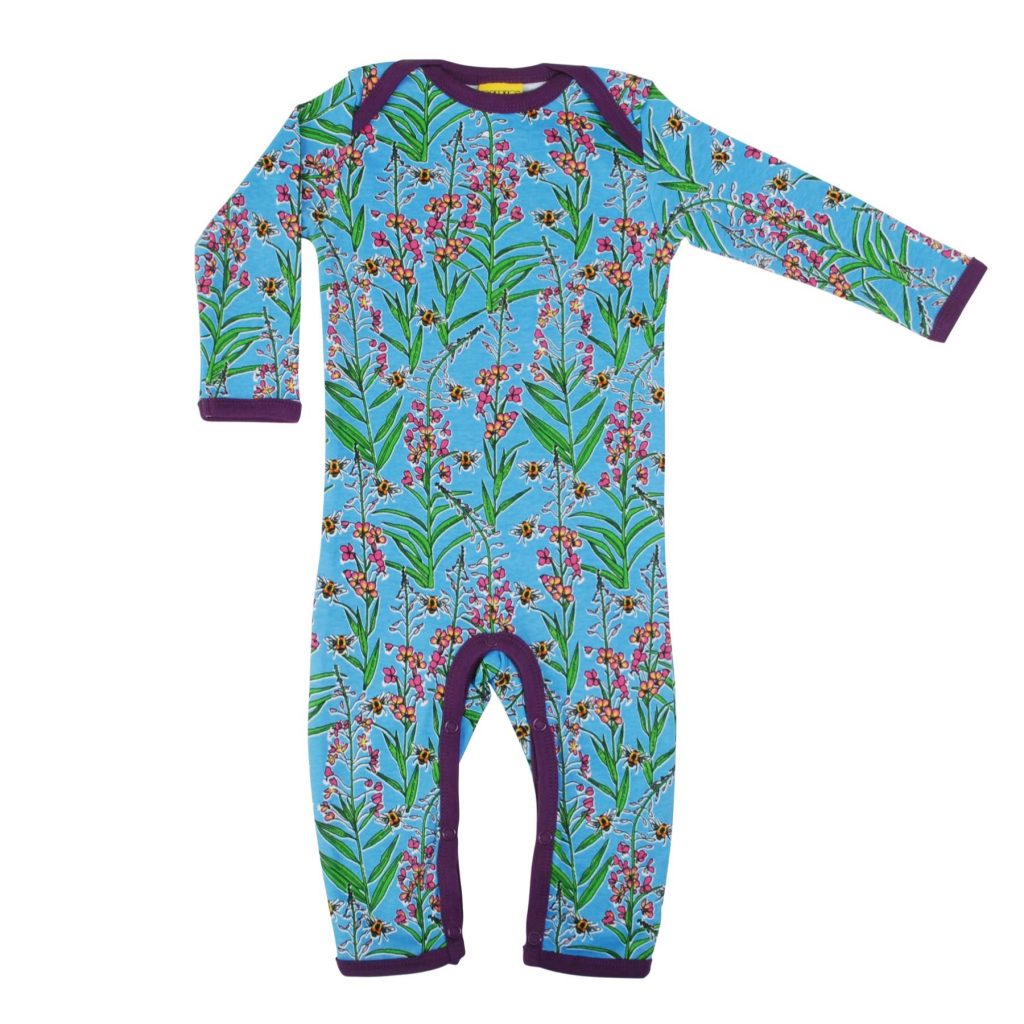 Duns Willowherb Blue Lap Neck LS Suit - Eddie & Min