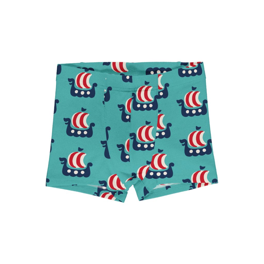 Maxomorra Viking Ship Boxer Shorts - Eddie & Min