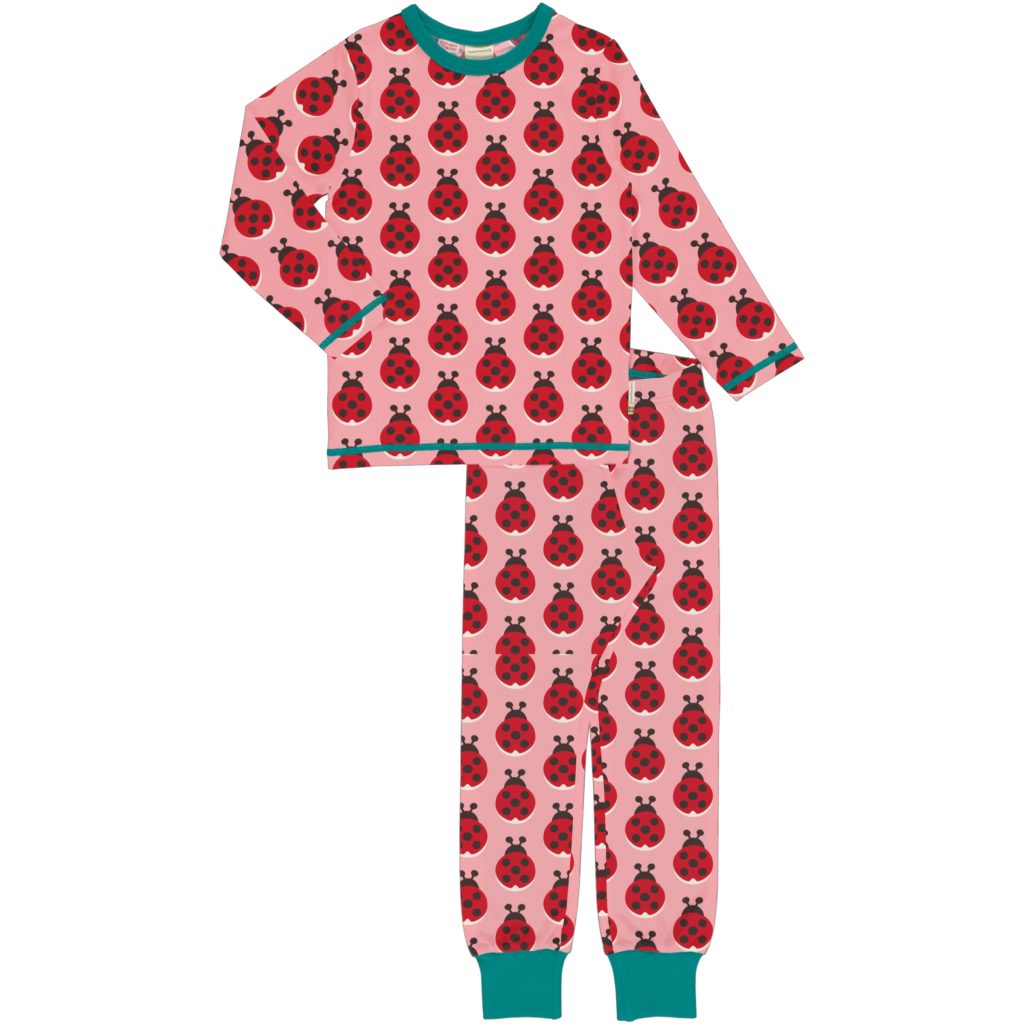 Maxomorra Ladybug LS Pyjama Set - Eddie & Min
