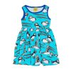 Duns Puffin Blue Atoll Sleeveless Twirly Dress - Eddie & Min