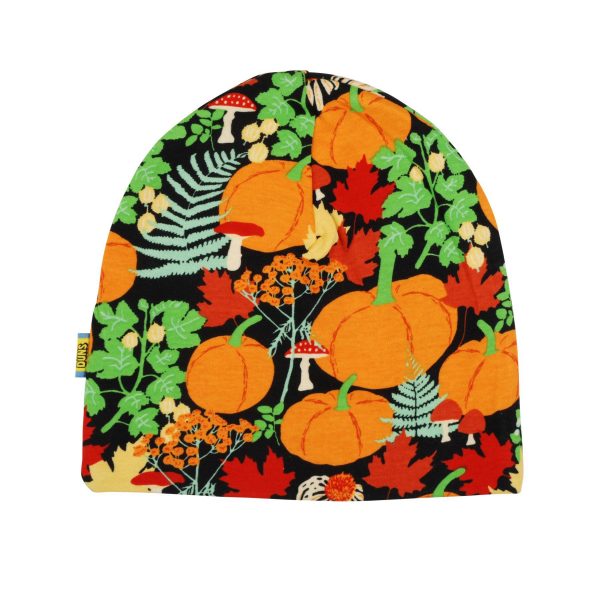 Duns Autumn Garden Black Double Layer Beanie Hat - Eddie & Min